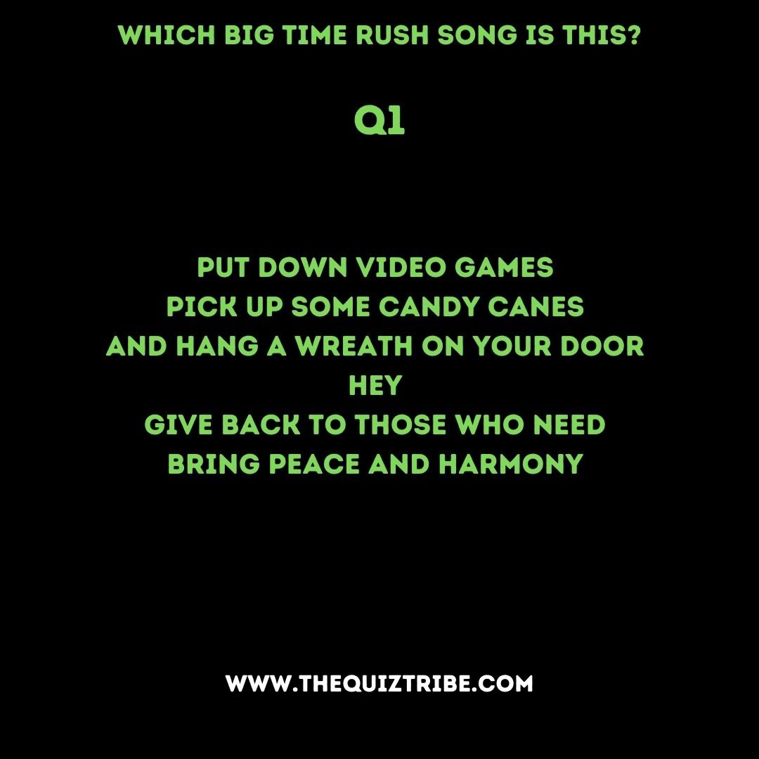 Which Big Time Rush Song Is This? - The Quiz Tribe